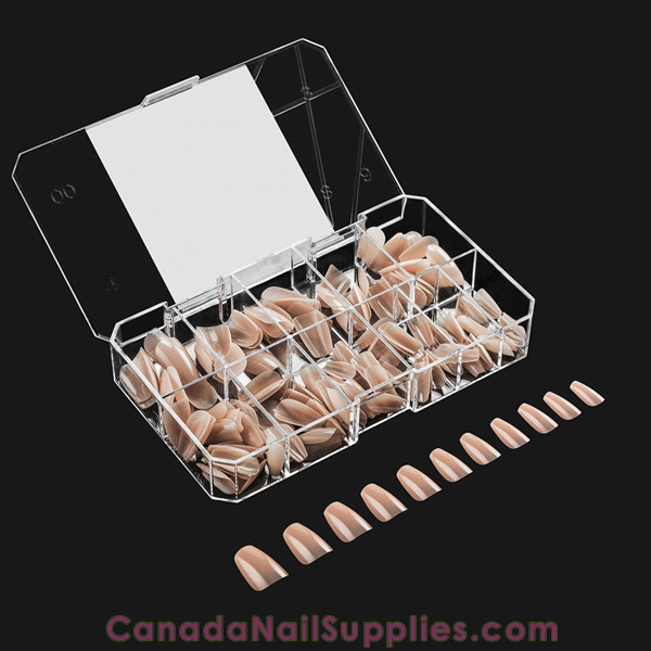 Apres Neutral Gel-X Tips - Natural Coffin Short, Alex - 150 pcs, 11 ...