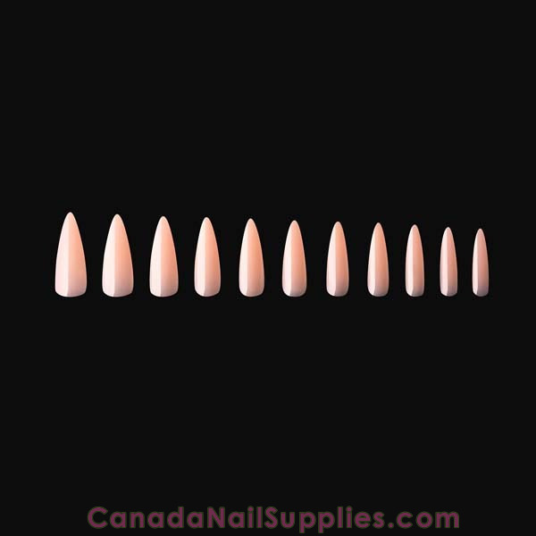 Apres Neutral Gel-X Tips - Natural Stiletto Long - Chloe | Canada Nail ...