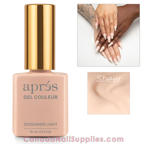 Apres Gel Couleur Gel Polish - Gossamer Light (Sheer) | Canada Nail ...